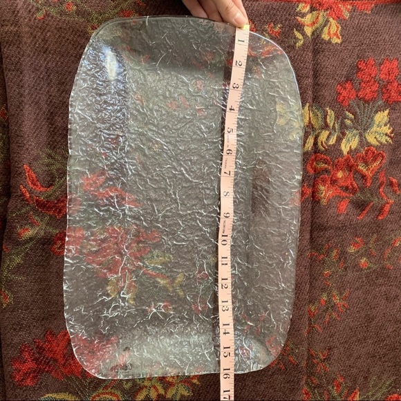 Vintage | Kitchen | Vintage Cracked Glass Tray Display | Poshmark